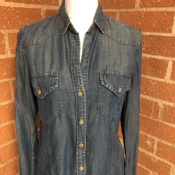 cloth & stone | Tops | Cloth Stone Denim Shirt | Poshmark